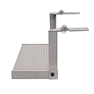 HD Ramps 26" W Folding Aluminum Punch Plate Trailer Step