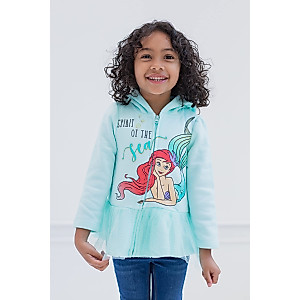 Disney Princess Ariel Toddler Girls Fleece Zip Up Hoodie 3T