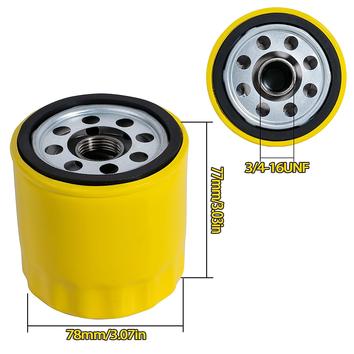 Ceukius KT715 Tune Up Kit for Kohler KT610 KT620 KT715 KT725 KT730 KT735 KT740 KT745 19HP-26HP 7000 Series Engines, Replaces 32 083 09-S Air Filter 52 050 02-S Oil Filter