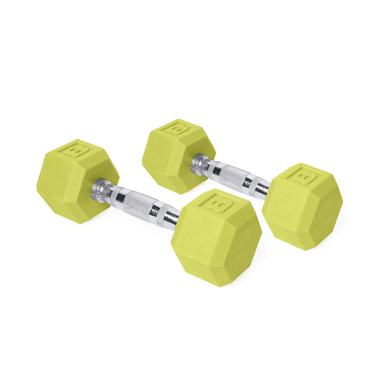 CAP Barbell Color Coated Hex Dumbbell Set with Dumbbell Stand