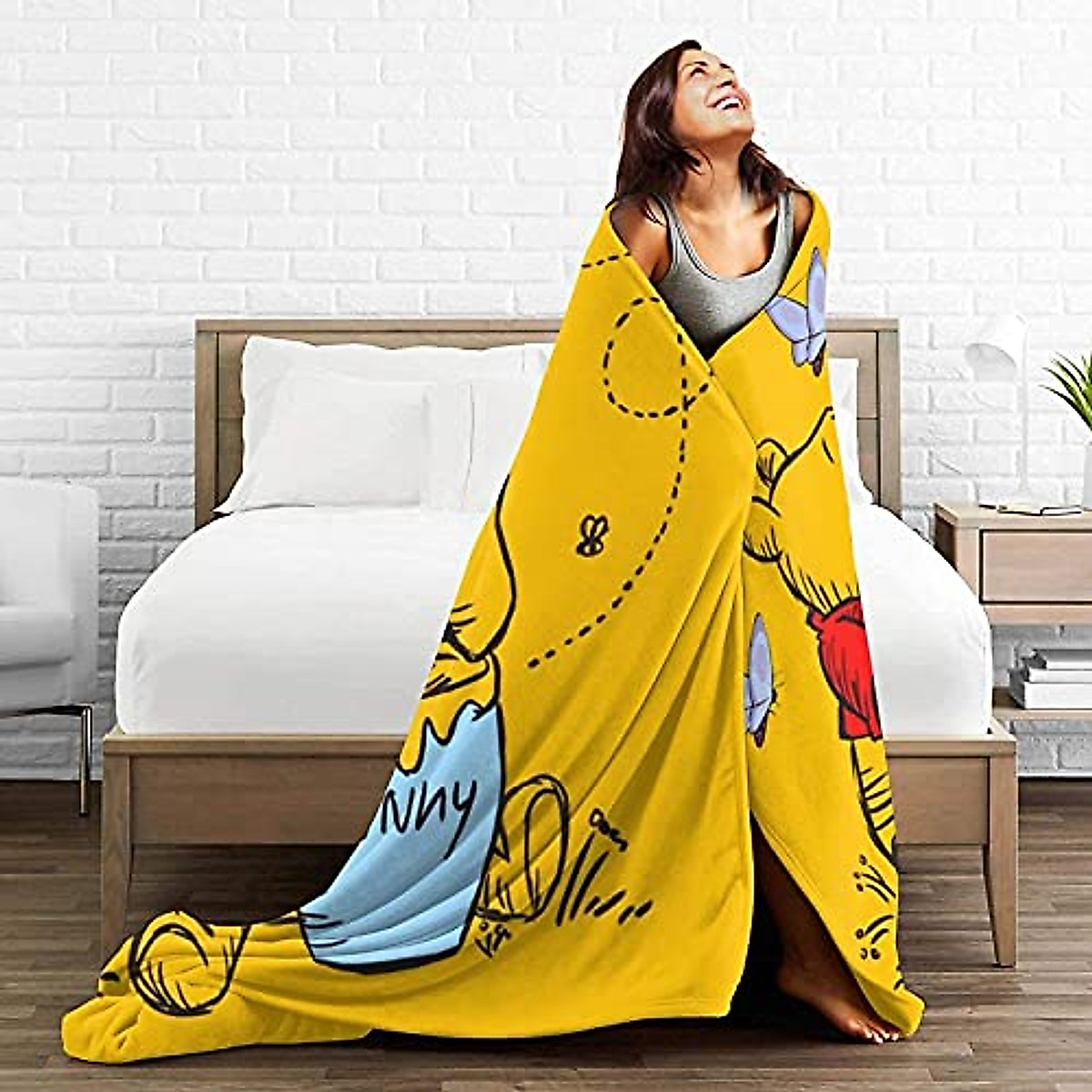 Blanket Warm Super Soft Throw Blanket Lightweight Cozy Bedding for Living Room Couch Sofa for All Season 50"x40"