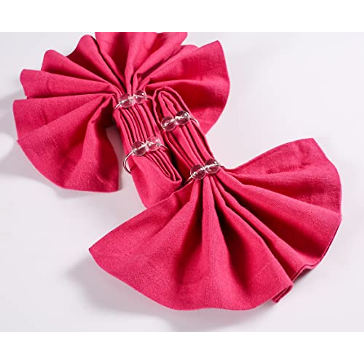 Goroly Home Metal Napkin Rings for Christmas Party Decoration Dinning Table Everyday Use Family Gatherings -Beautiful Emphasize to Your Dining Table Décor- Set of 12 - Silver