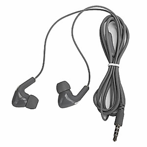 TQKLSM Wired Earbud Headphone 3.5mm Sports Earphone Universal HiFi Music Bass Earbud Headphone with Mic(Grijs)