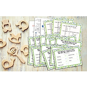 Baby Shower Friendly Feud Quiz, Family Feud Quiz, Baby Shower Game Night, Baby Shower Group Game, Mother to Be Party Game, Green Version-01