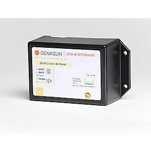 Genasun GVB-8-Li-58.4V-WP, 8 A (Input) 350 W Solar Panel, Waterproof Voltage Boosting MPPT Solar Charge Controller for 14S Lithium Batteries (eBikes, Golf Carts, Electric Boats, etc.)