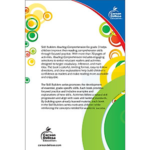 Carson Dellosa | Skill Builders Reading Comprehension Workbook | 3rd Grade, 80pgs