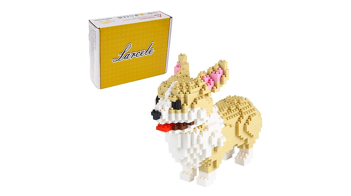 Larcele Corgi Micro Dog Building Blocks - 950 Pieces