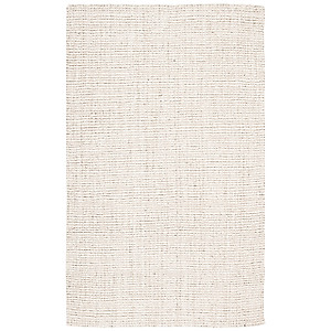 SAFAVIEH Natural Fiber Collection Area Rug - 8' x 10', Bleach & Ivory, Handmade Farmhouse Jute, Ideal for High Traffic Areas in Living Room, Bedroom (NF747B)