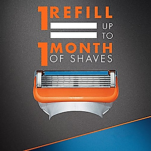 Gillette Fusion5 Men's Razor Blades, 4 Blade Refills