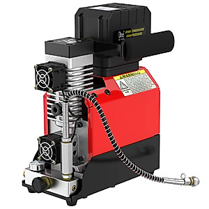 GX PUMP E-L2 Portable 18V Cordless PCP Air Compressor,4500Psi/300Bar, Oil-Free, Powered by 1 x 7.8Ah Lithium-Ion Battery (Included) or 110v to 18V Converter (Sold Separately) for Home Outlet
