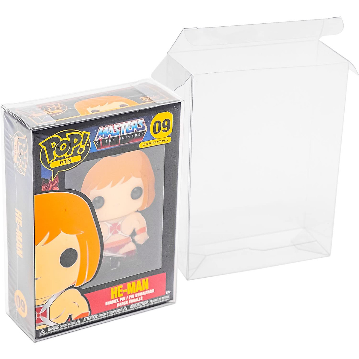 Platinum Protectors Plastic Display Case Compatible with Funko Pop Enamel Pin (5 Pack)