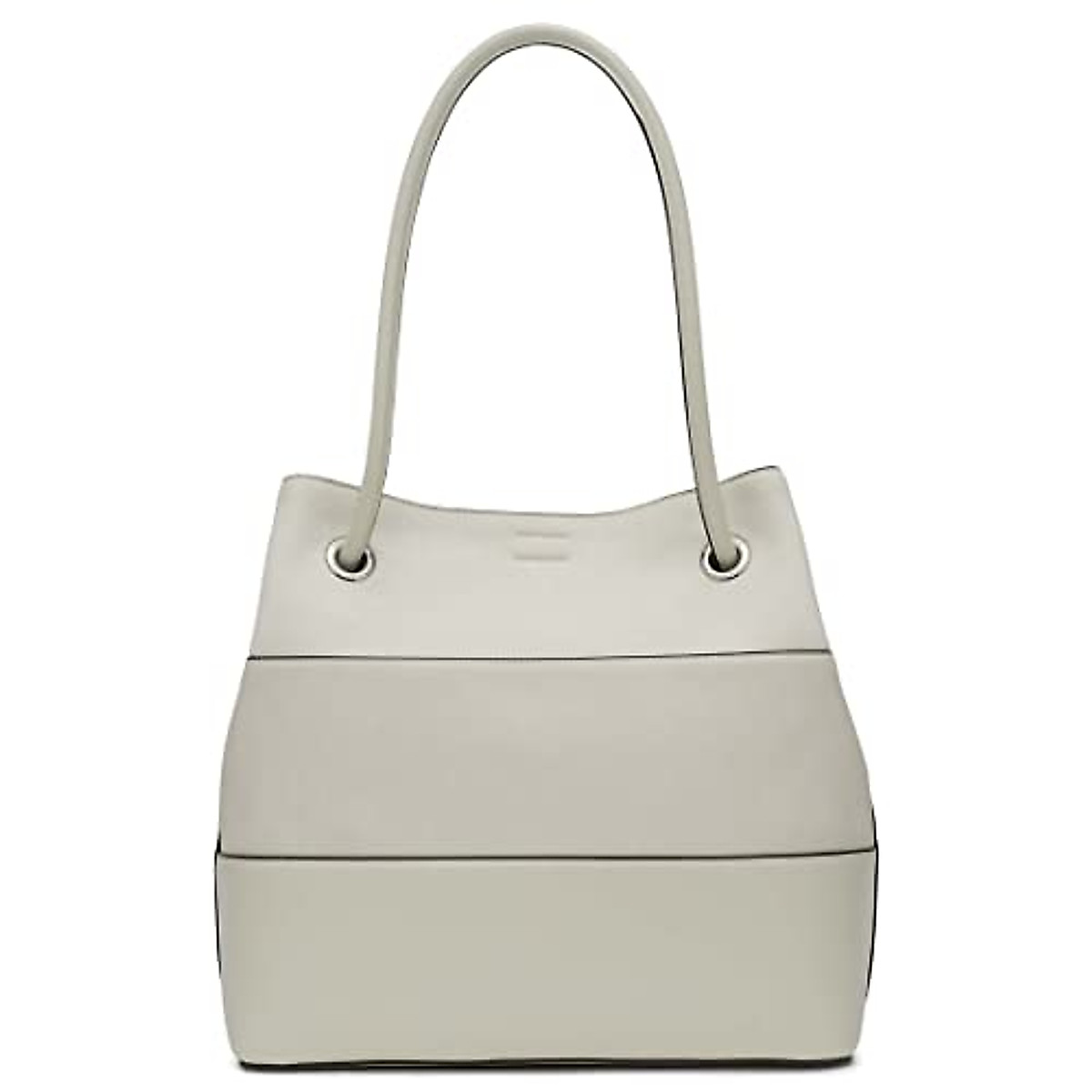Calvin Klein Gabrianna Novelty North/South Key Item Tote, Cherub White Mixed