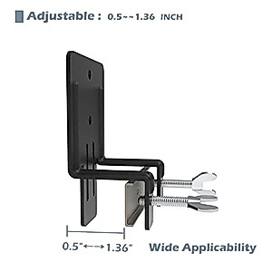 ONEMO Non-Slip Mattress Gaskets/Anti-Slip Baffle Fit for Bed Frames/Adjustable Size/Wide Applicability/Easy to Assemble / 6 PCS,Black