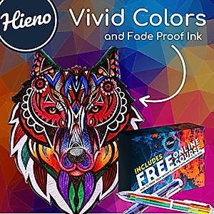 Multicolor Pens - 24 Pack of 6-in-1 & 12 Pack of 10-in-1 Retractable Ballpoint Pens - 6 Vivid Colors in Every Pen - Best for Smooth Writing - Back to School Supplies - By Hieno (24 Pack 6 in 1 Pens)