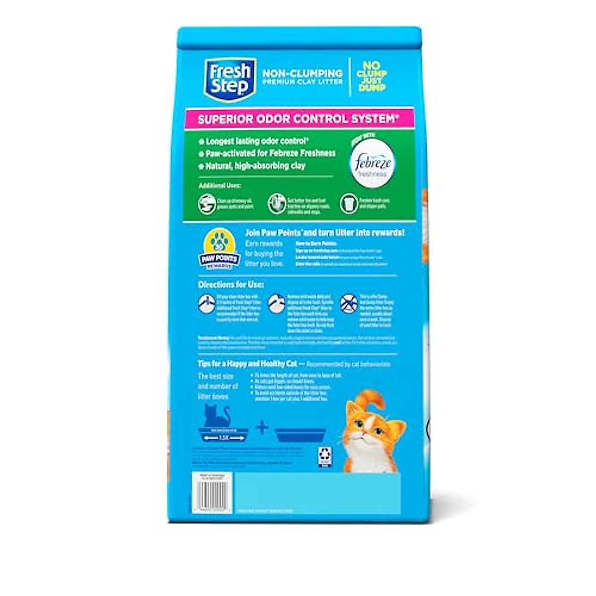 Fresh Step Non-Clumping Premium Cat Litter with Febreze Freshness, Scented, Multi, 224 Ounce (Package May Vary)