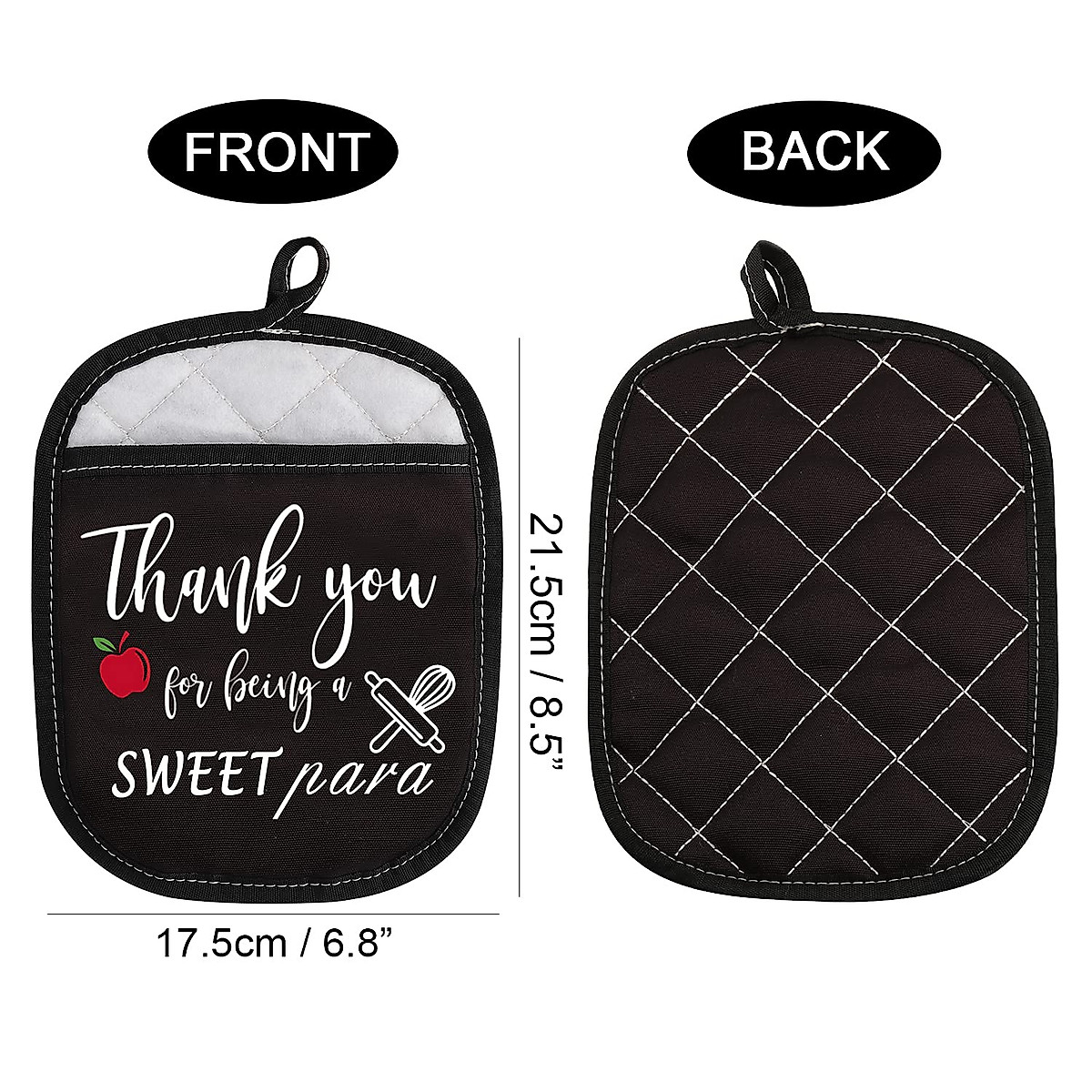 Paraprofessional Appreciation Gift Thank You for Being A Sweet para Oven Pads Pot Holder with Pocket (Sweet para)