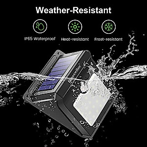 Luposwiten Solar Outdoor Lights Waterproof - Super Bright Motion Sensor Outdoor Lights Easy to Install Solar Lights for Outside, Front Door, Yard, Garage, Garden, Patio, Deck (4 Pack)