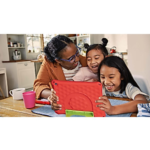 Oqddqo 10 in Tablet Case for Kids(2021 Release 11th Generation), iPad Light Weight Anti Slip Shockproof Kids Friendly Case for 10 inch Tablet(Red)