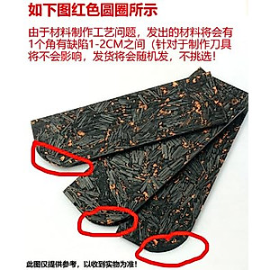 AYULL 1 Piece of Knife Handle Resin Crushed Carbon forging Crushed Carbon Random Pattern Carbon Fiber Earphone Panel Patch Material (Size : RG 135X40X1MM)