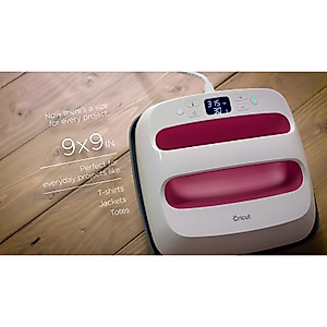 Cricut EasyPress 2 Heat Press Machine (12 in x 10 in), Ideal for T-Shirts, Tote Bags, Pillows, Aprons & More, Precise Temperature Control, Features Insulated Safety Base & Auto-Off, Raspberry