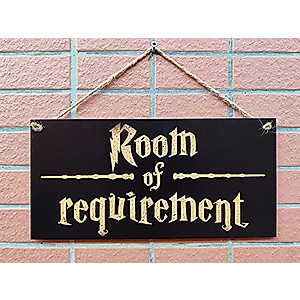 CARISPIBET Room of Requirement | Home Decorative Signs House Signs Fantasy and Wizardry Theme Welcome Sign 6" x 12" (Room of Requirement)