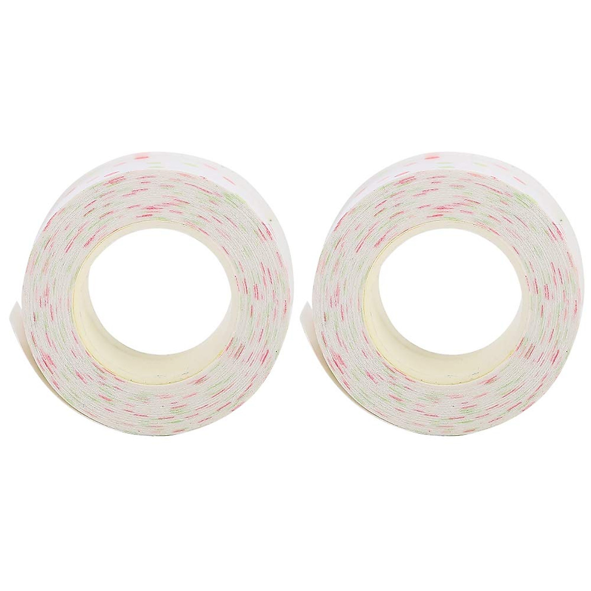 2 Packs Label Tape for KINGJIM LR5C Labeler Thermal Paper Laminated Tape for Office Supplies, 15mm x 4m/0.6inch x 13.1ft, Color Dot on White