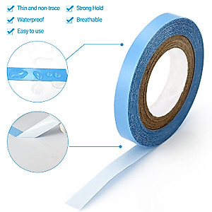 EHDIS Lace Front Wig Adhesive Tape Roll, Double-Sided Hair Extension Replacement Tape with Adhesives Remover Tool