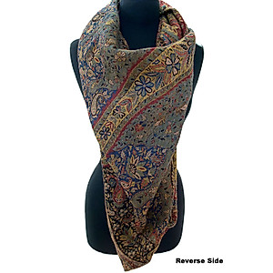 Large, Superior Kani Shawl. Paisley Jamawar from India. Warm, Heavy & Very Detailed