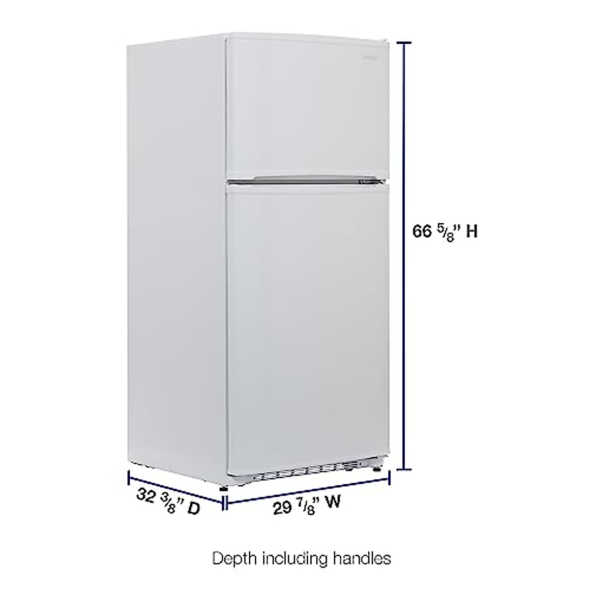 Winia WTE18HSWMD 18 Cu. Ft. Top Mount Refrigerator With Factory Installed Ice Maker - White