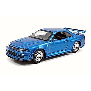 Brians Nissan Skyline GT-R, Blue - Jada 97185 - 1/32 Scale Diecast Model Toy Car