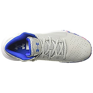 Under Armour Unisex Jet '21 Basketball Shoe, (109) Mod Gray/White/Versa Blue, 10 US Men