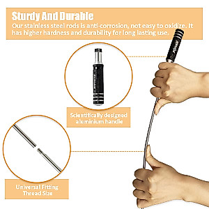 ZOHAN Shotgun Cleaning Kit for 12 Gauge,Shotgun Cleaner Supplies Gun Cleaning Kit with Gun Cleaning Brush (Black)