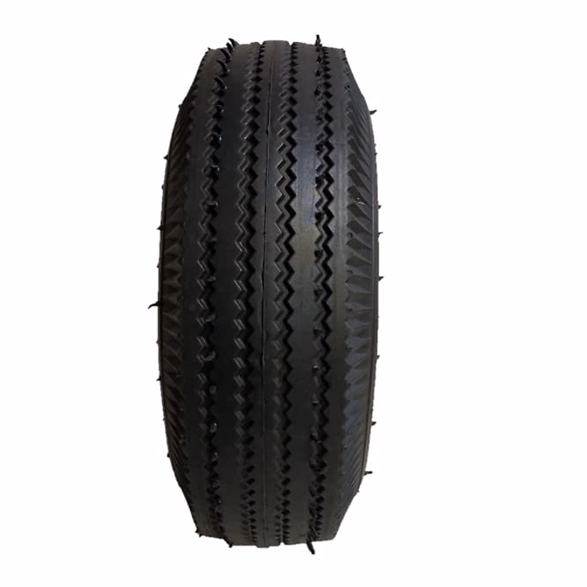 Harper Trucks 10" Pneumatic, 5/8" B.B, 2 1/4" Offset Hub, Replacement Wheel for Hand Truck or Dolly, 4.10/3.50-4 Silver/Black Chrome (4.5 x 3. inches /1 x 0 inches, 2 inches