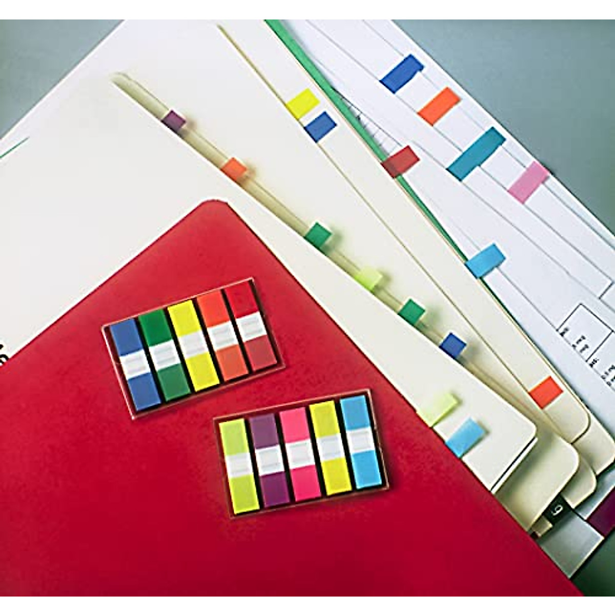 Post-it 12 x 43 mm Small Index Flags, 4 Colours - Multicolour, Pack of 140 Flags