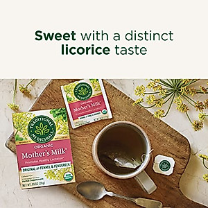 Traditional Medicinals Tea, Organic Mother's Milk, Promotes Healthy Lactation, Breastfeeding Support, 32 Tea Bags