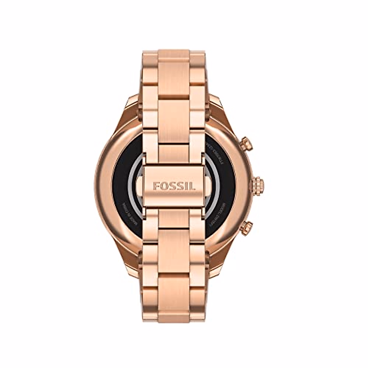 Fossil Stella Gen 6 Hybrid 40mm Stainless Steel Smart Watch, Color: Rose Gold (Model: FTW7063)