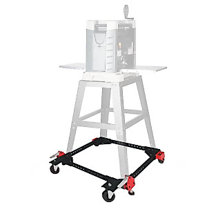 PROTOCOL Equipment Universal Rolling Base for Large Power Tools and Machinery, Durable Steel Construction, Adjusts from 12 inches to 33 inches, Foot Levers Lock for Stability, 400 lb. Capacity