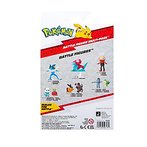 Pokémon Paldea Battle Figure 4 Pack - Features 2-Inch Pikachu, Fuecoco, Sprigatito, and Quaxly Battle Figures