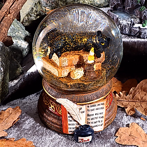 Nemesis Now Witching Hour Lisa Parker Snowglobe 11cm Brown, Resin and Glass