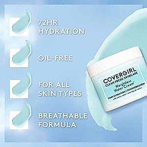 COVERGIRL Clean Fresh Skincare Weightless Water Cream, 2.0 Oz