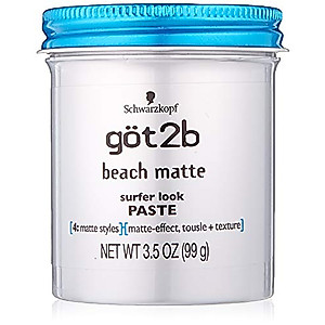 Got 2B Beach Matte Paste 3.5 Oz, (2 Pack)