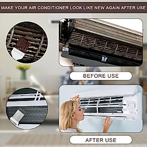 2pcs Air Conditioner Fin Combs AC Condenser, Refrigerator Coil Cleaning Brush Evaporator Cleaner Stainless Steel Metal Radiator Fin Repair Tool for Refrigerators, Auto, HVAC, Computers, Kitchens