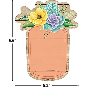 Teacher Created Resources Rustic Bloom Mason Jars Accents (TCR8551)