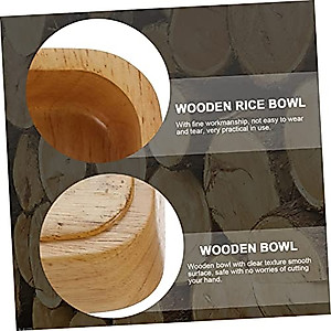 Wooden Bowl Pasta Kit Pasta Containers Glass Snack Containers Glass Basin Cereal Bowl Trifle Bowl Snacks Salad Bowl Salad Bowls Fruit Dish Dessert Wood Salt Glass Salad Bowl ( Color : Small , Size : 9