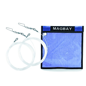 MagBay Lures Superior Wahoo Shock Leader 250 lbs - 2 Pack Plus Bag