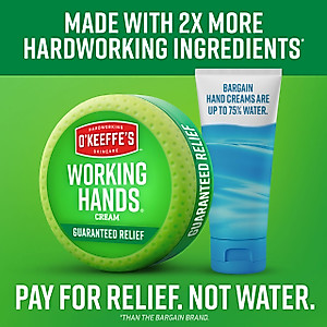 O'Keeffe's Working Hands Hand Cream, For Extremely Dry, Cracked Hands, 6.8 oz Jar (Value Size, Pack of 1)