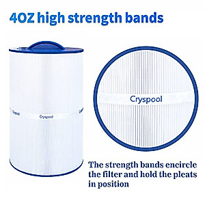 CRYSPOOL Spa Filter Compatible with Caldera 50, Caldera Spas, C-7350, 1019401, 73532, PCD50N, FC-3963, 50 sq.ft hot tub Filter, 1 Pack