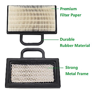Annolai 499486 499486S Air Filter LA135 Tune Up Maintenance Service Kit for John Deer-e LA120 LA130 LA140 LA150 L120 LA145 D130 D140 GY20575 GY21056 BS 695667 698754 V-Twin 18-26 HP Mower