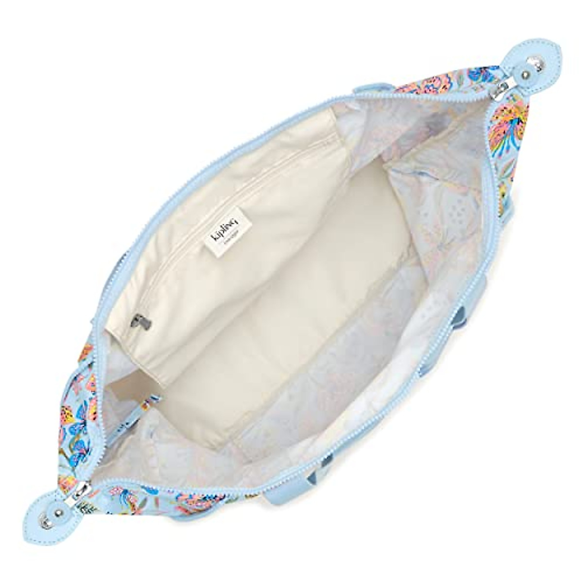 Kipling Women's Art Medium Tote Bag, Lightweight Large Weekender, Travel Handbag, Wild Flowers