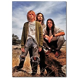 Wall Décor Nirvana Color Canvas Poster (13 x 19 Inches) | Ready to Frame for Office, Living Room, Dorm, Kids Room, Bedroom, Studio, Printed On Real Cotton Canvas